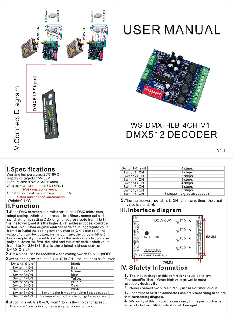 DMX Controller Modules For Sale - $15.00 Each - Commercial Ops - VHS ...