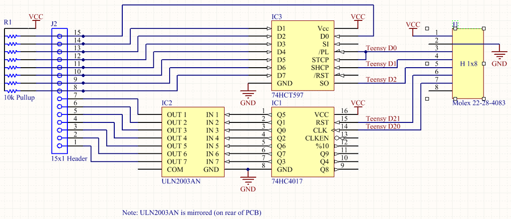 Keyboard Matrix Sensing Circuit - Projects - VHS Talk - Vancouver Hack ...