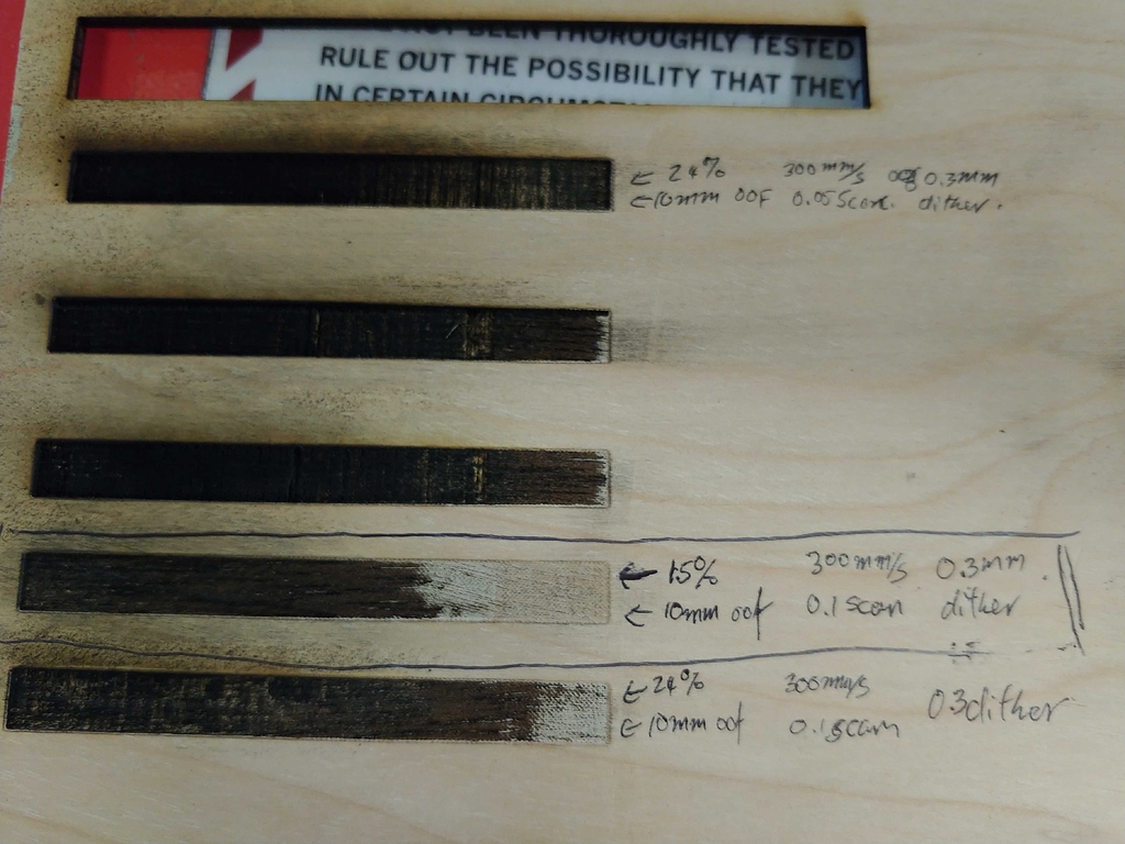 Laser Engraving Tests (The Search for the perfect gradient) - Projects ...